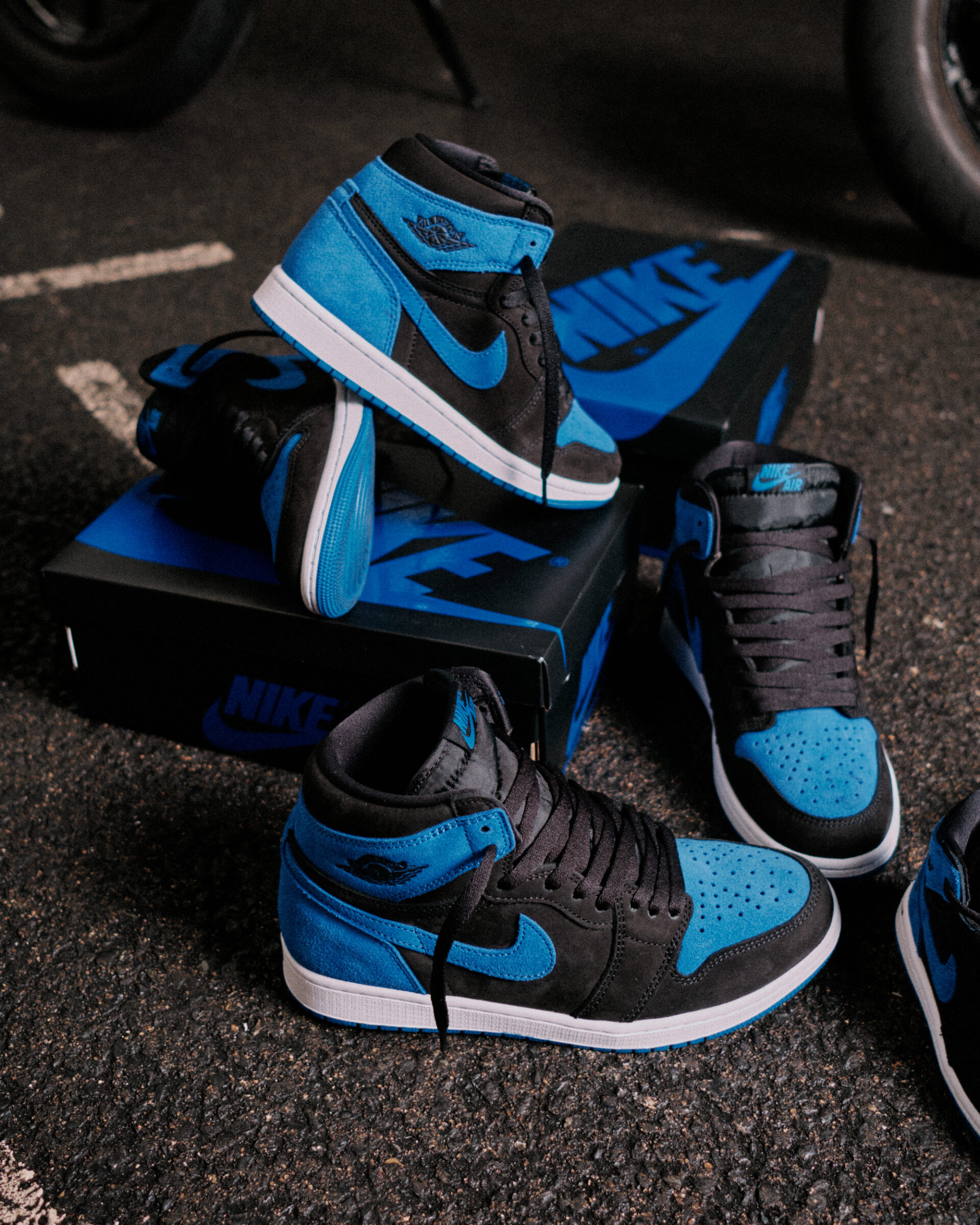 Jordan Family (by FOOTDISTRICT) | The rider. Air Jordan 1 “Royal ...